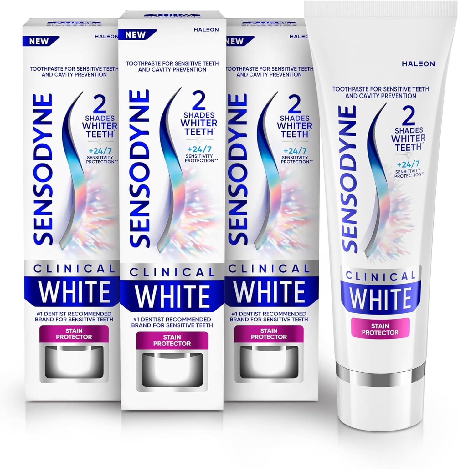 Sensodyne Clinical White Stain Protector Toothpaste 3.4 oz (3-p