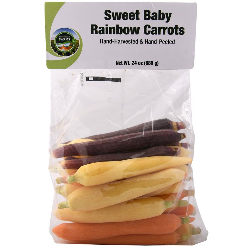 New World Farms Sweet Baby Rainbow Carrots, 24 oz.