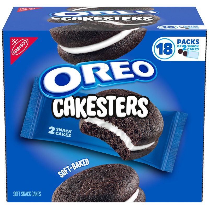OREO Cakesters Soft Snack Cakes, Snack Packs, 2.02 oz., 18 pack