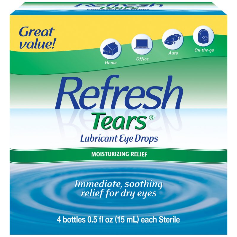 Refresh Tears Lubricant Eye Drops 0.5 fl oz (4-pk)