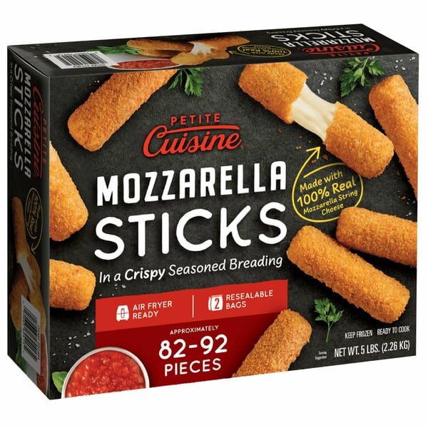 Petite Cuisine Mozzarella Sticks, 5 lb