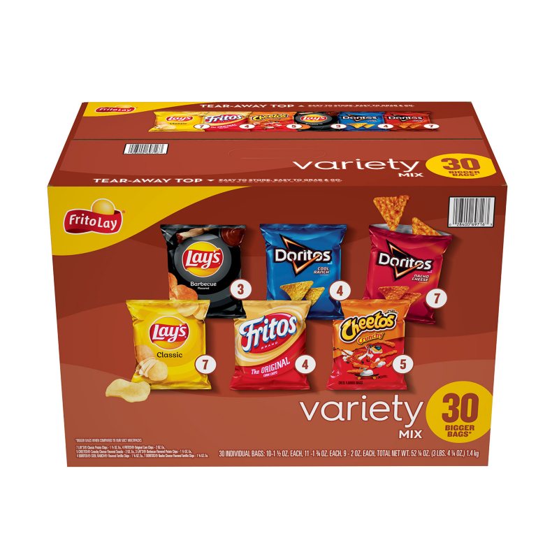 Frito-Lay Snack Mix, Variety Pack Chips, 30 ct