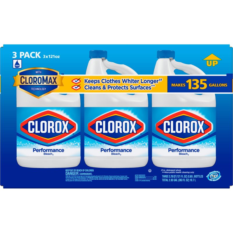 Clorox Performance Bleach 121 fl oz (3-pk)