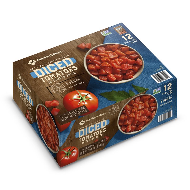 Member's Mark Diced Tomatoes in Tomato Juice 14.5 oz (12-pk)