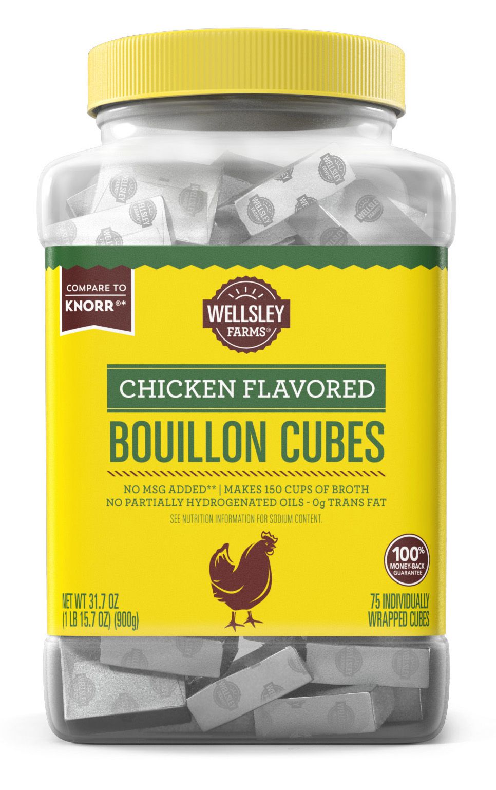 Wellsley Farms Chicken Flavored Bouillon Cubes 0.42 oz (75-ct)