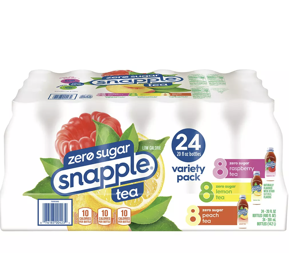 Snapple Zero Sugar Tea Variety Pack 20 fl oz (24-pk)