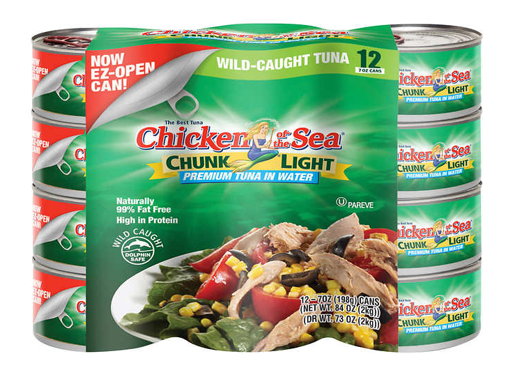 Chicken of the Sea Chunk Light Tuna in Water 7 oz (12-pk)