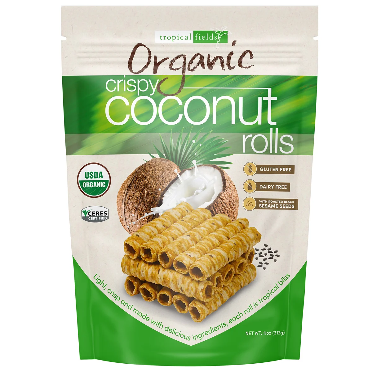 Tropical Fields Organic Coconut Rolls, 11 oz