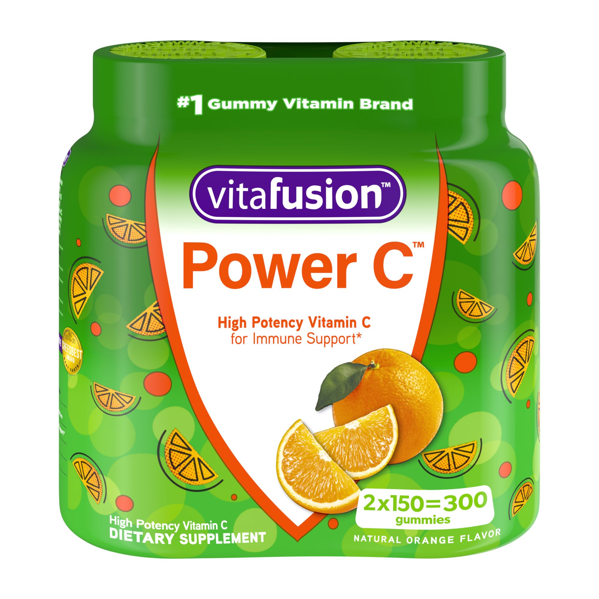 Vitafusion Power C Vitamin Gummies Orange 150 ct (2-pk)