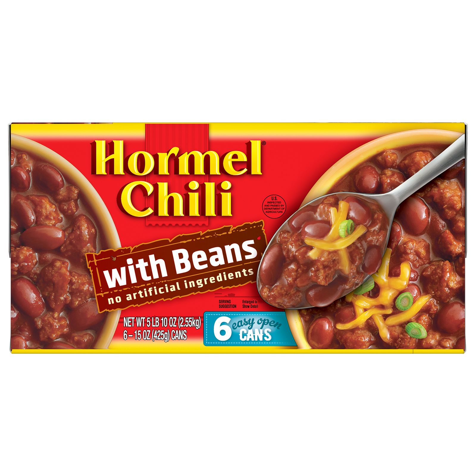 Hormel Chili Cans With Beans 15 oz (6-pk)