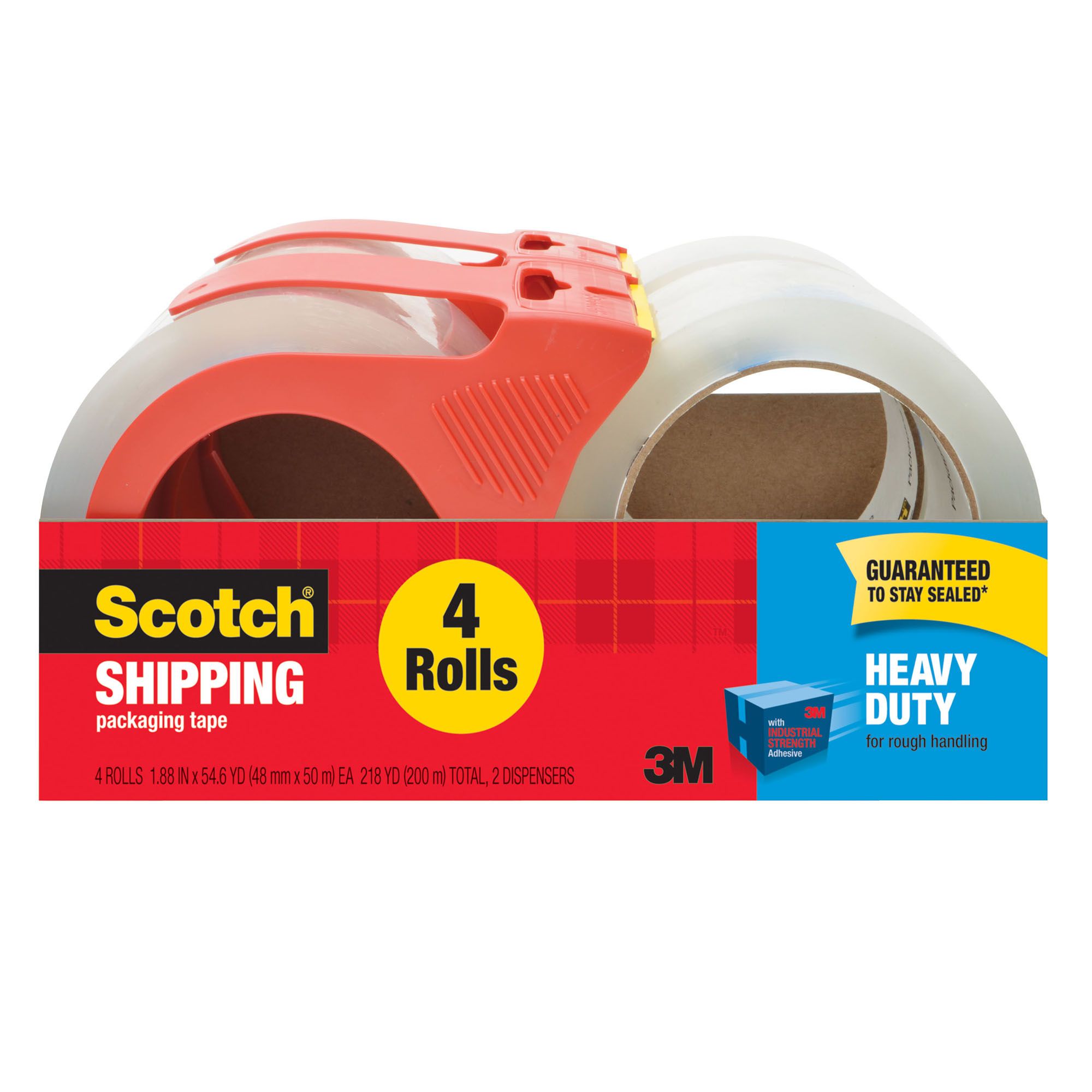 Scotch Clear Heavy Duty Shipping-pkaging Tape with Dispenser 4