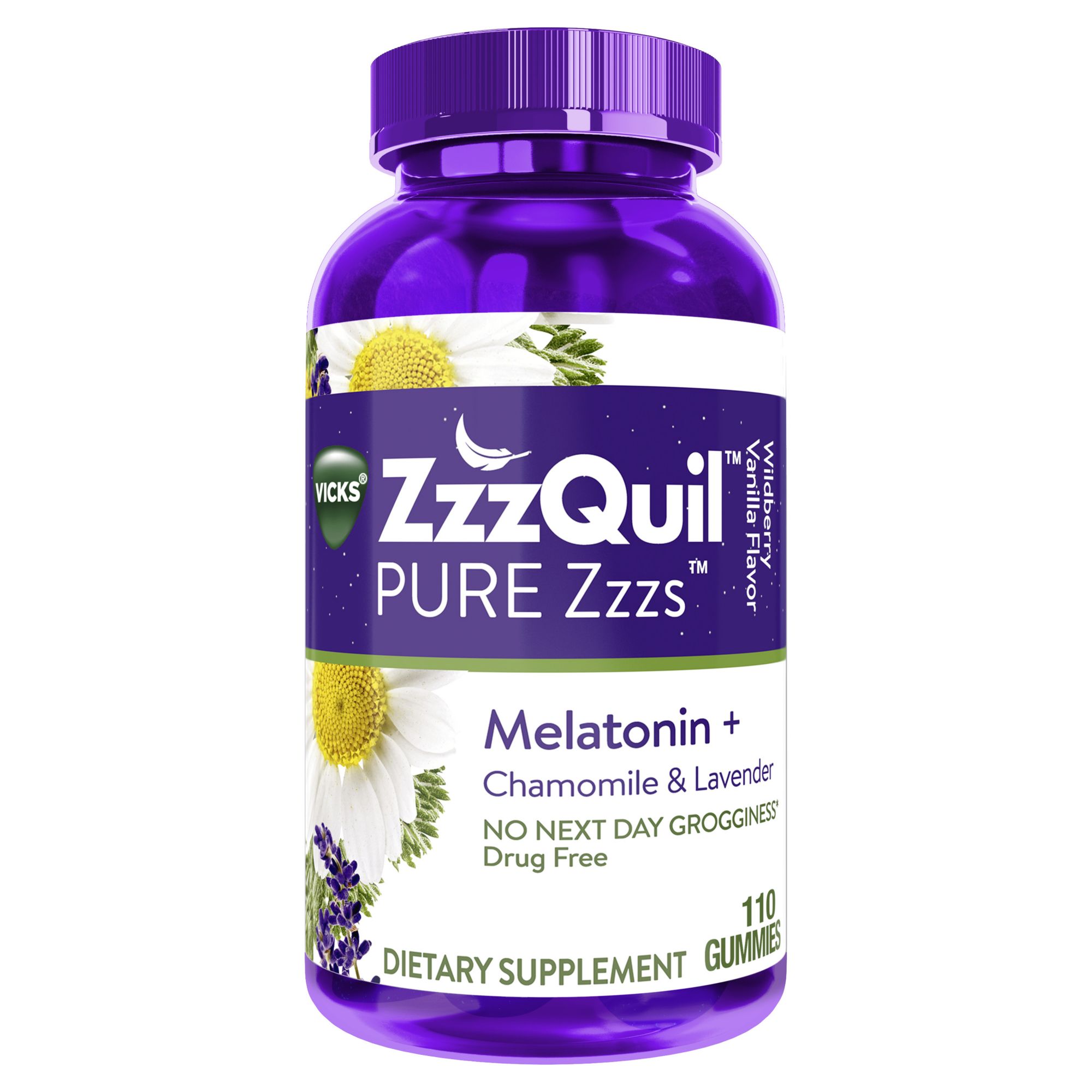 ZzzQuil Pure Zzzs Melatonin Gummies 110 ct