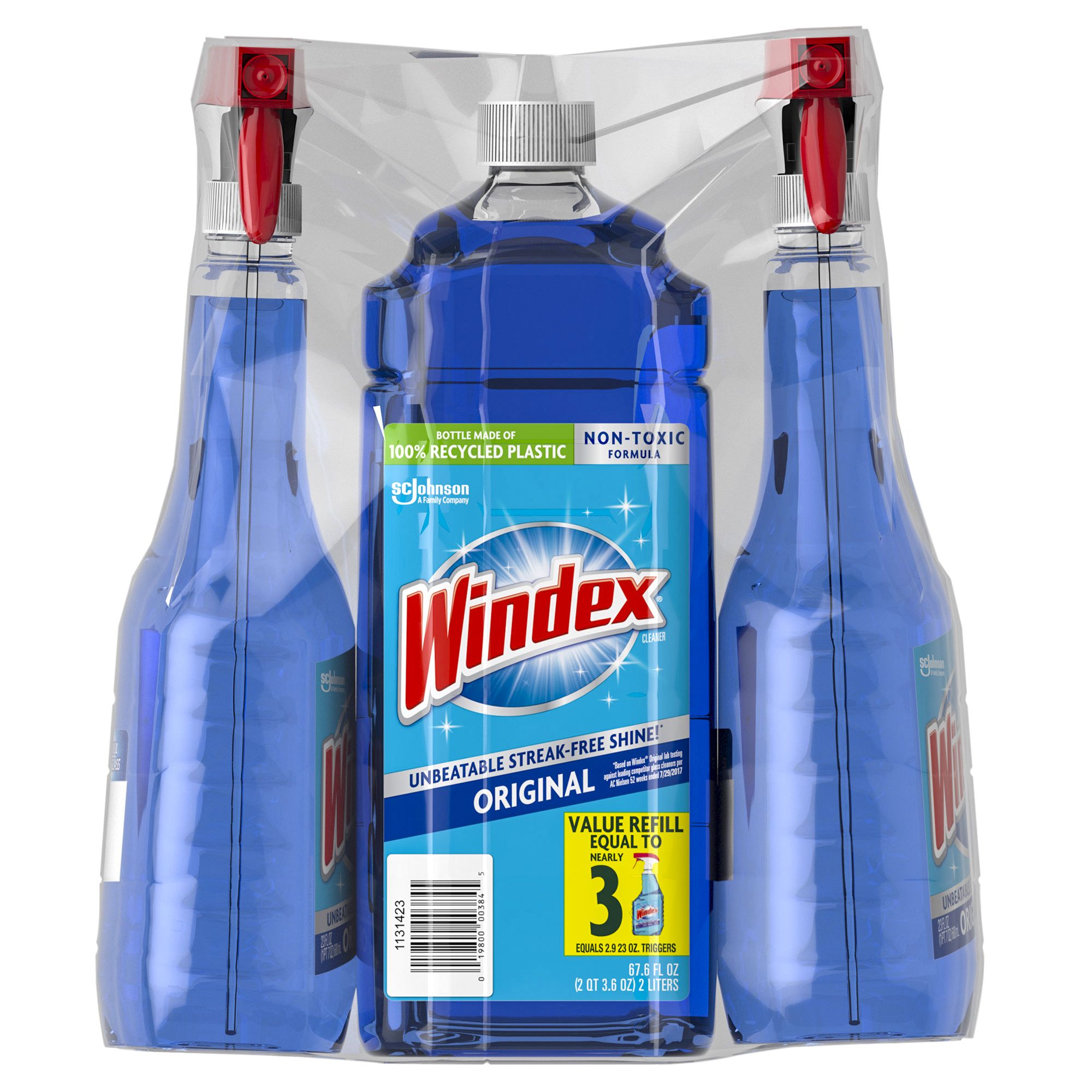 Windex Glass Cleaner with Refill Original 3 ct