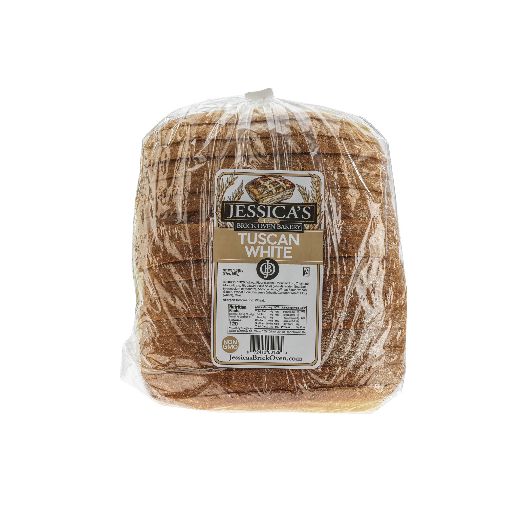 Jessica's Brick Oven Bakery Tuscan White Bread 27 oz