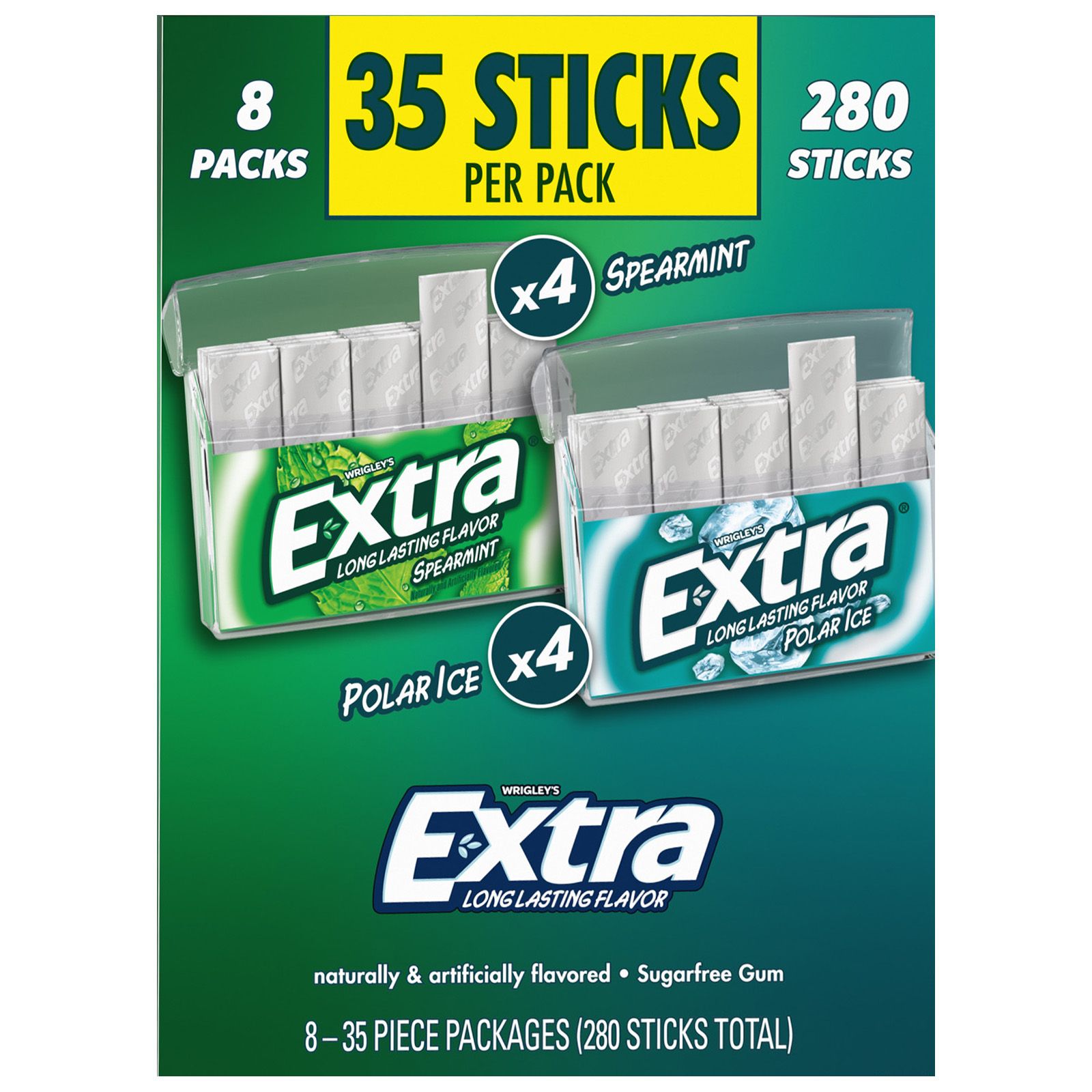 Extra Sugar Free Gum Variety Pack 35 ct (8-pk)