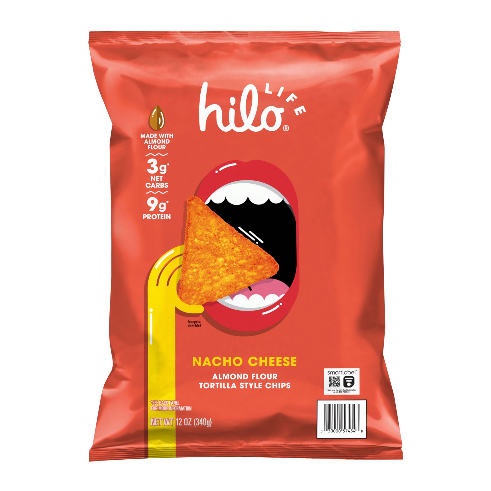 Hilo Life Tortilla Chips Nacho Cheese 12 oz