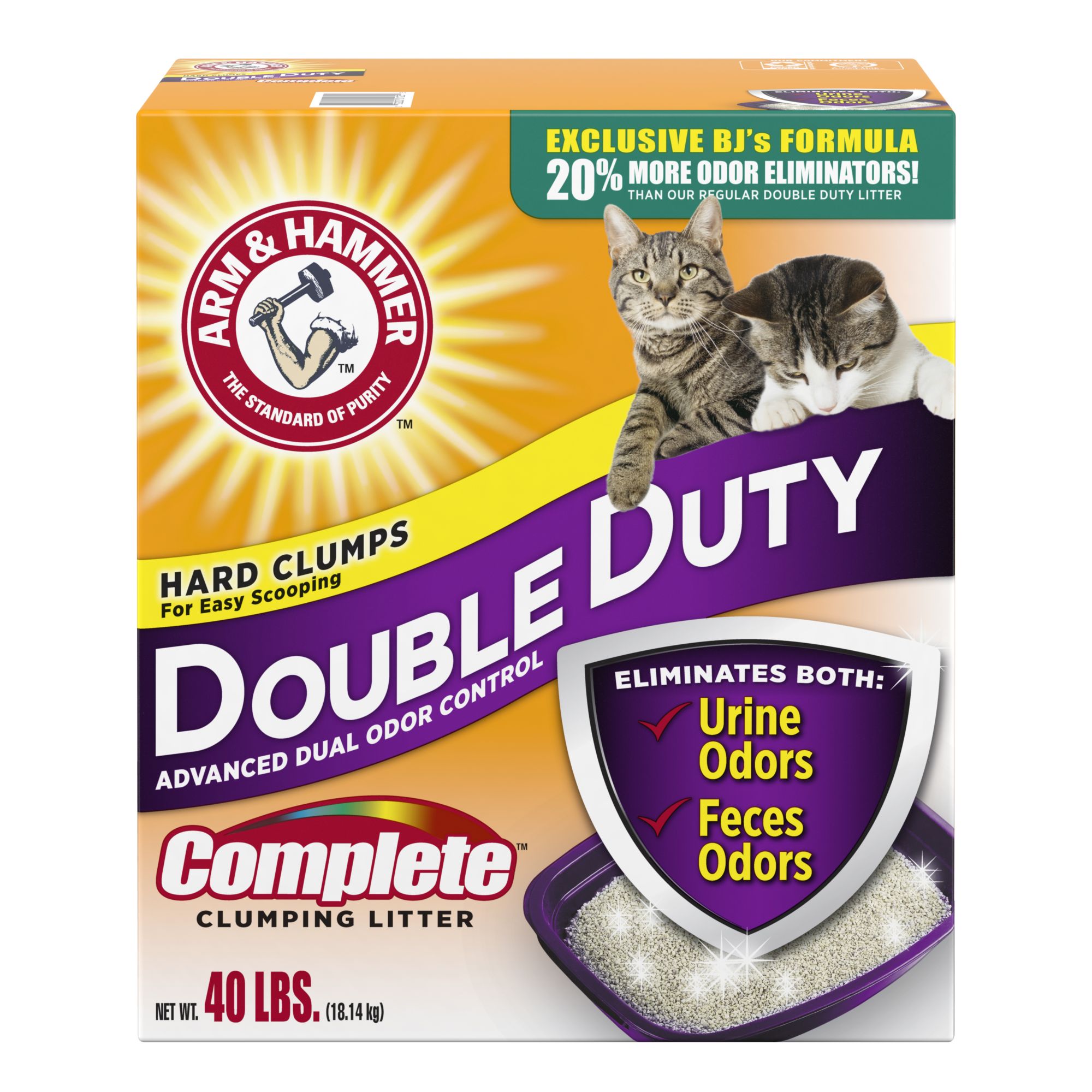 Arm & Hammer Double Duty Complete Clumping Litter 40 Pounds
