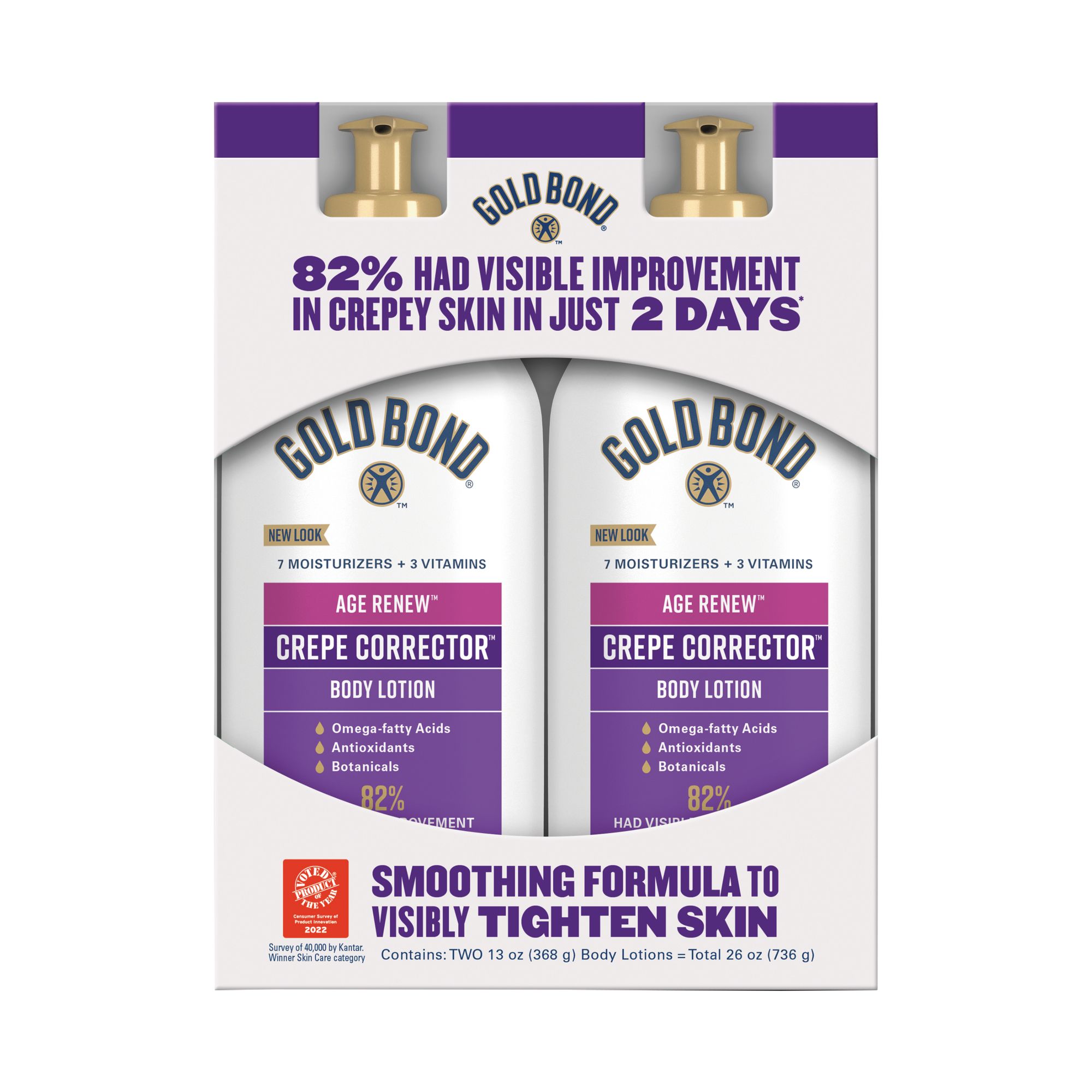 Gold Bond Age Renew Crepe Corrector Body Lotion 13 oz (2-pk)