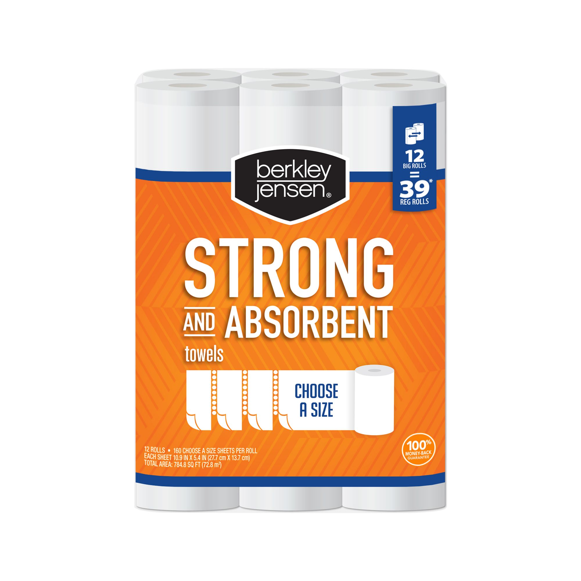 Berkley Jensen Strong & Absorbent Paper Towel 160 ct (12-pk)