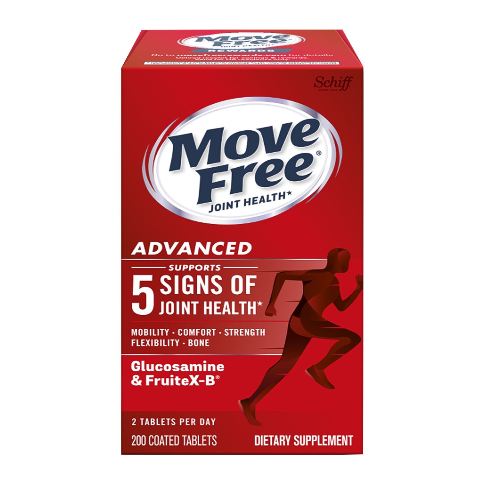 Move Free Advanced Joint Health Supplement Tablets 200 ct