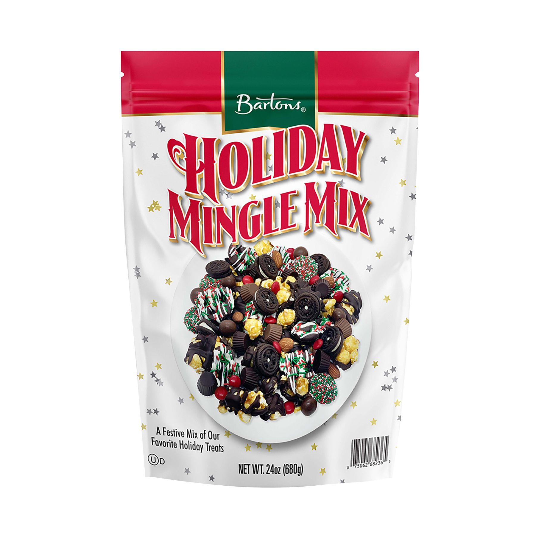 Barton's Holiday Mingle Snack Mix, 24 oz.