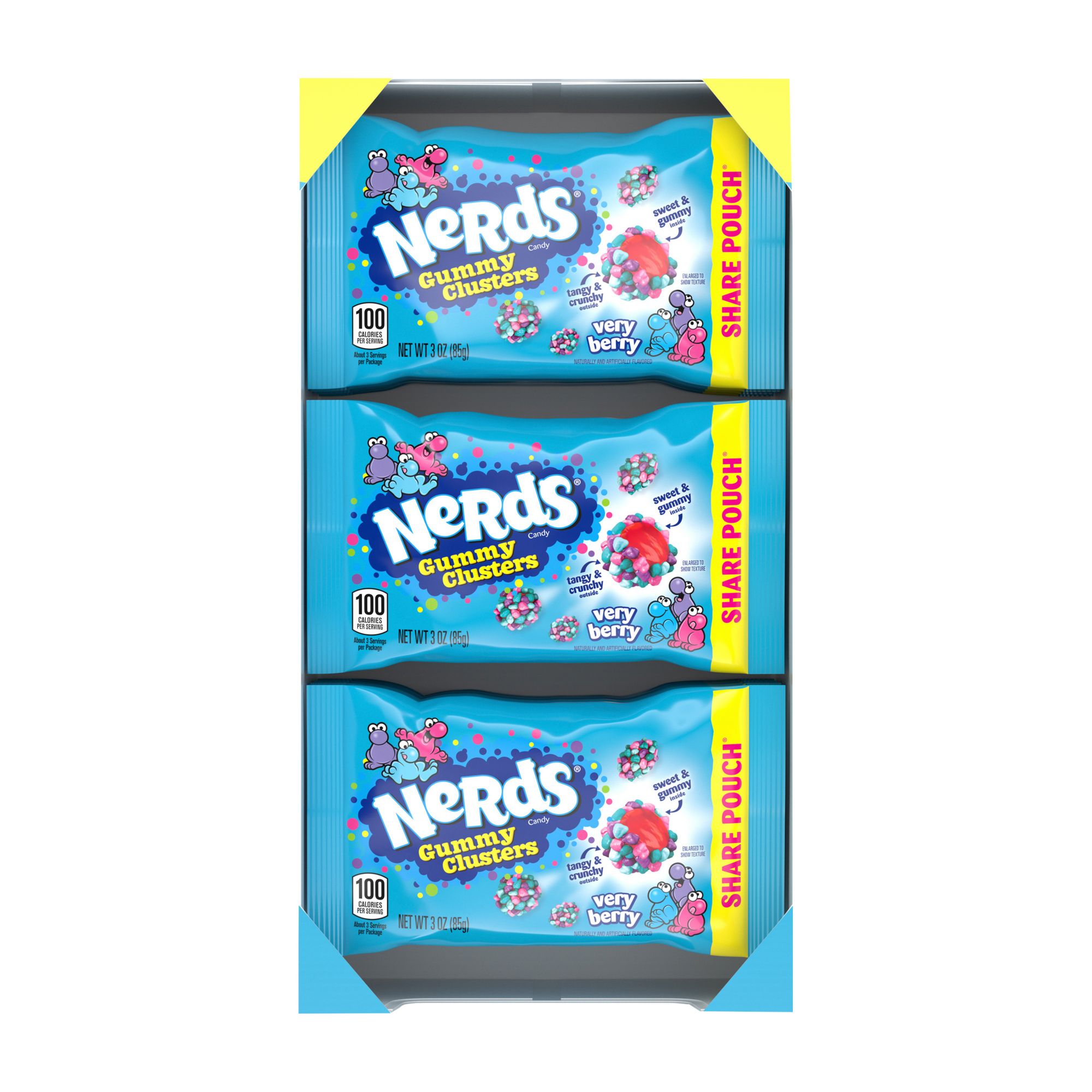Nerds Gummy Clusters Candy Pouches Very Berry 3 oz (12-pk)