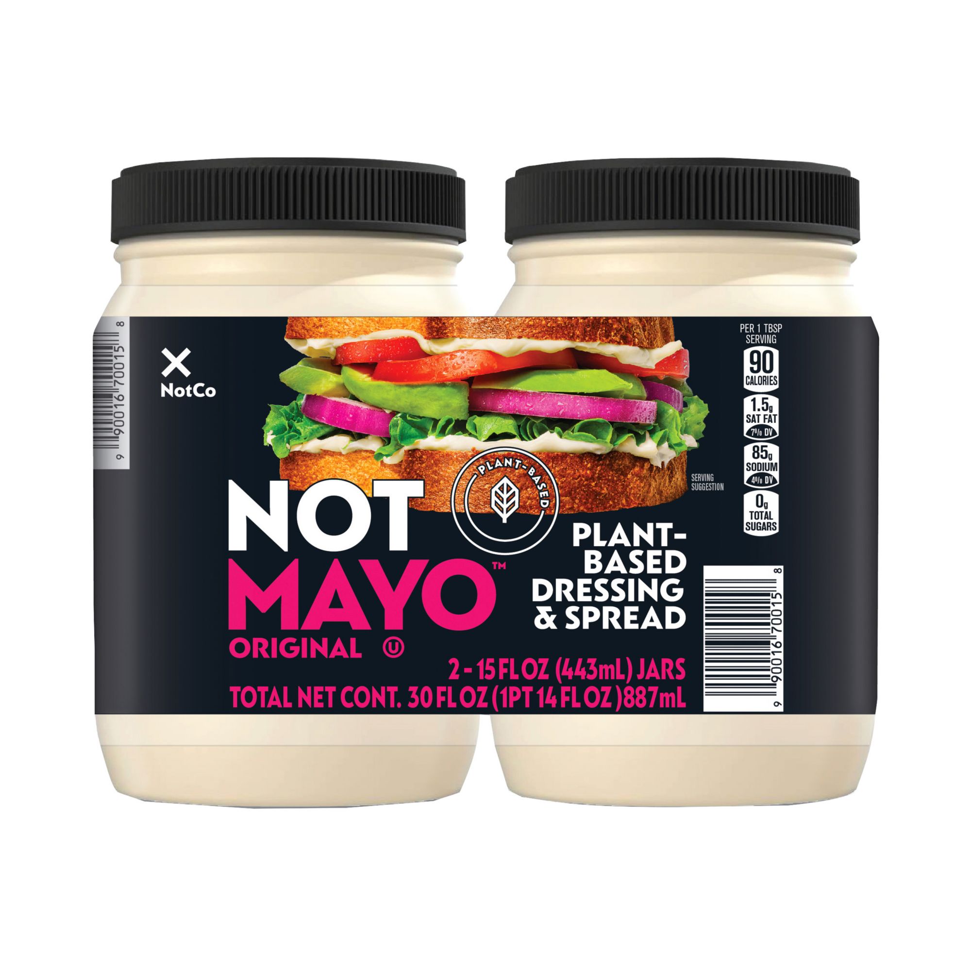 NotCo Original Not Mayo Dressing & Spread 15 oz (2-pk)