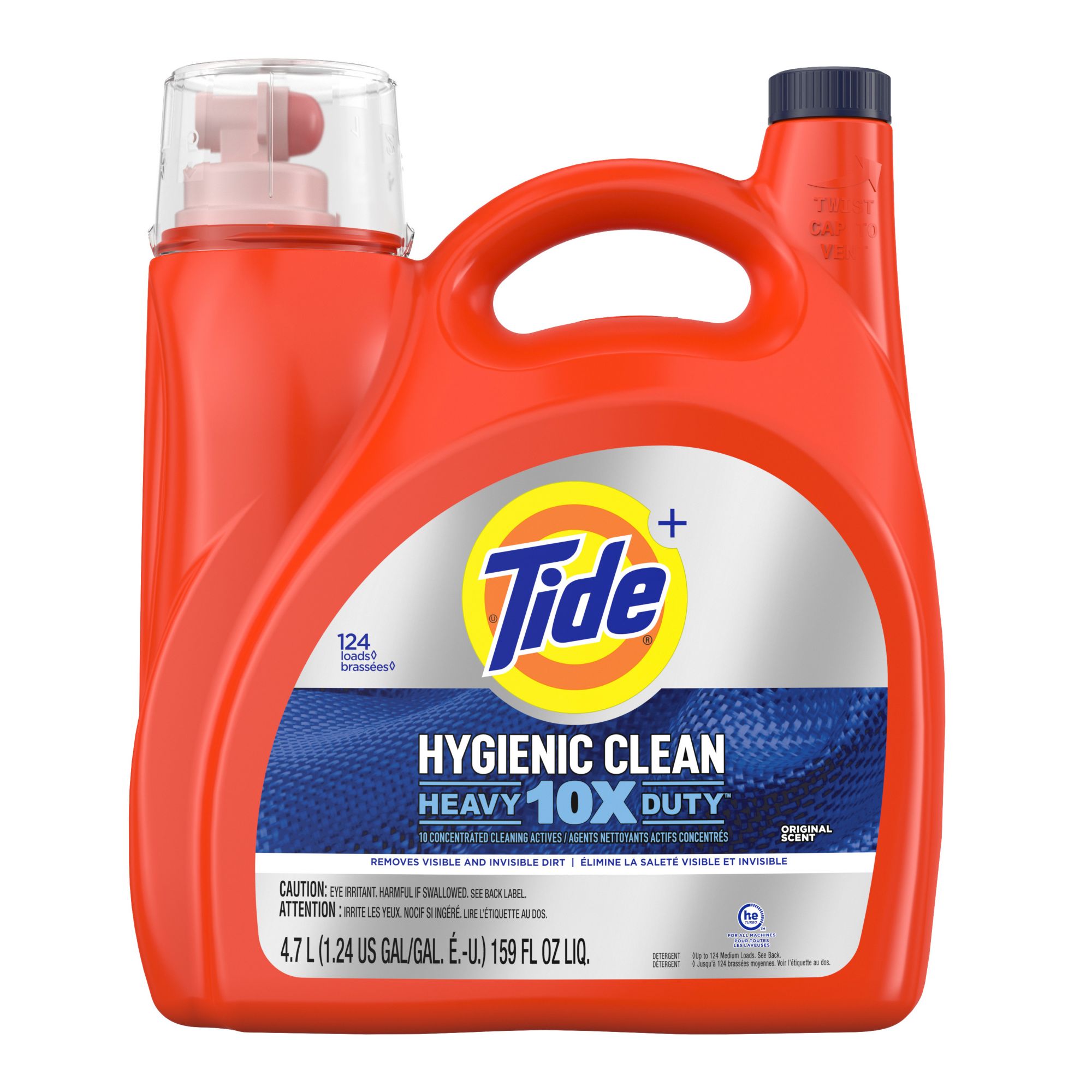 Tide+ Hygienic Clean Liquid Laundry Detergent Original 159 fl