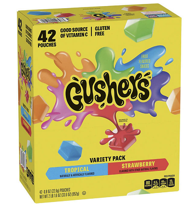 Gushers Candy Pouches Variety Pack 0.8 oz (42-pk)