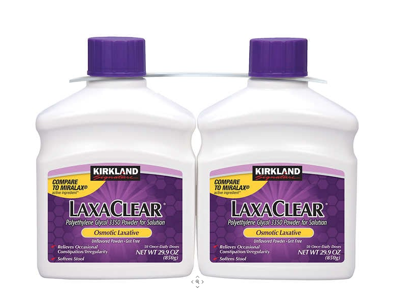 Kirkland Signature LaxaClear Powder Laxative 29.9 oz (2-pk)