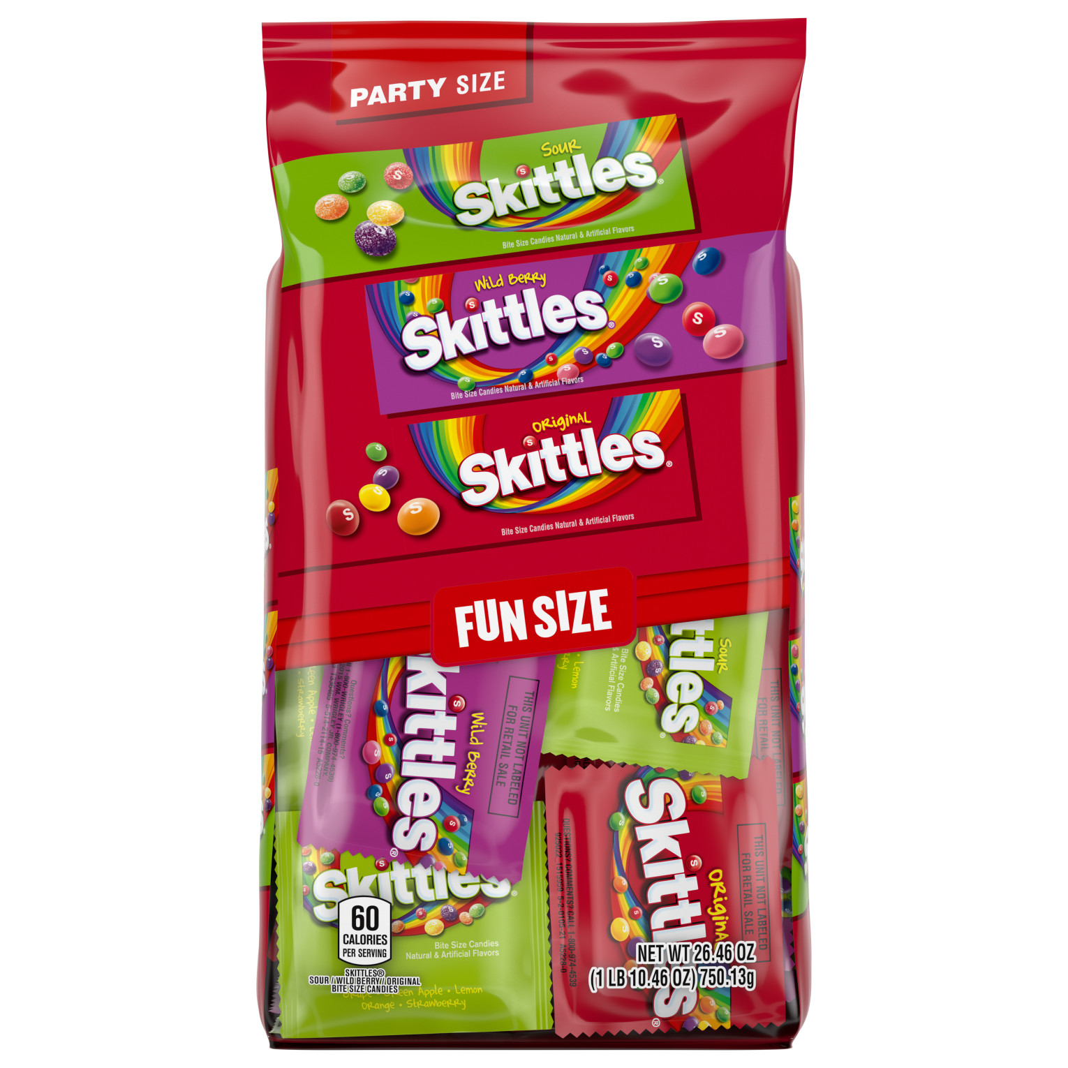 Fun Size Candy Pouches Variety Pack 26.46 oz