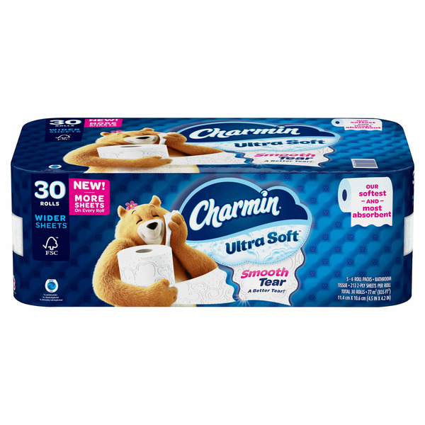 Charmin Ultra Soft 2-Ply Bath Tissue 200 sheets, 30 Rolls