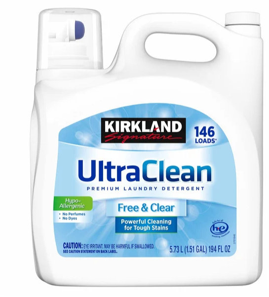 Kirkland Signature Ultra Clean Free & Clear Liquid Laundry Deter