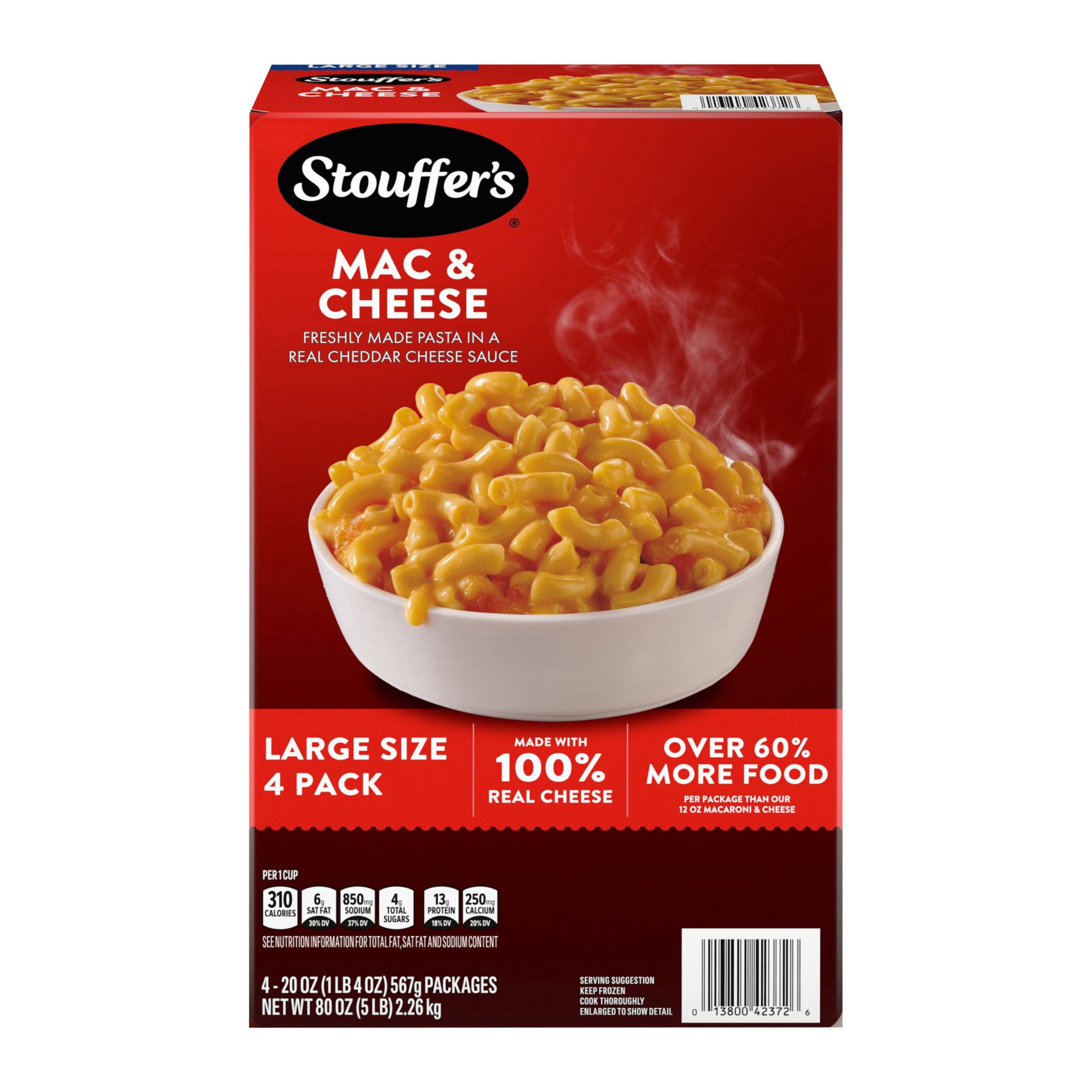 Stouffer's Macaroni and Cheese Frozen Entree, 4 pack