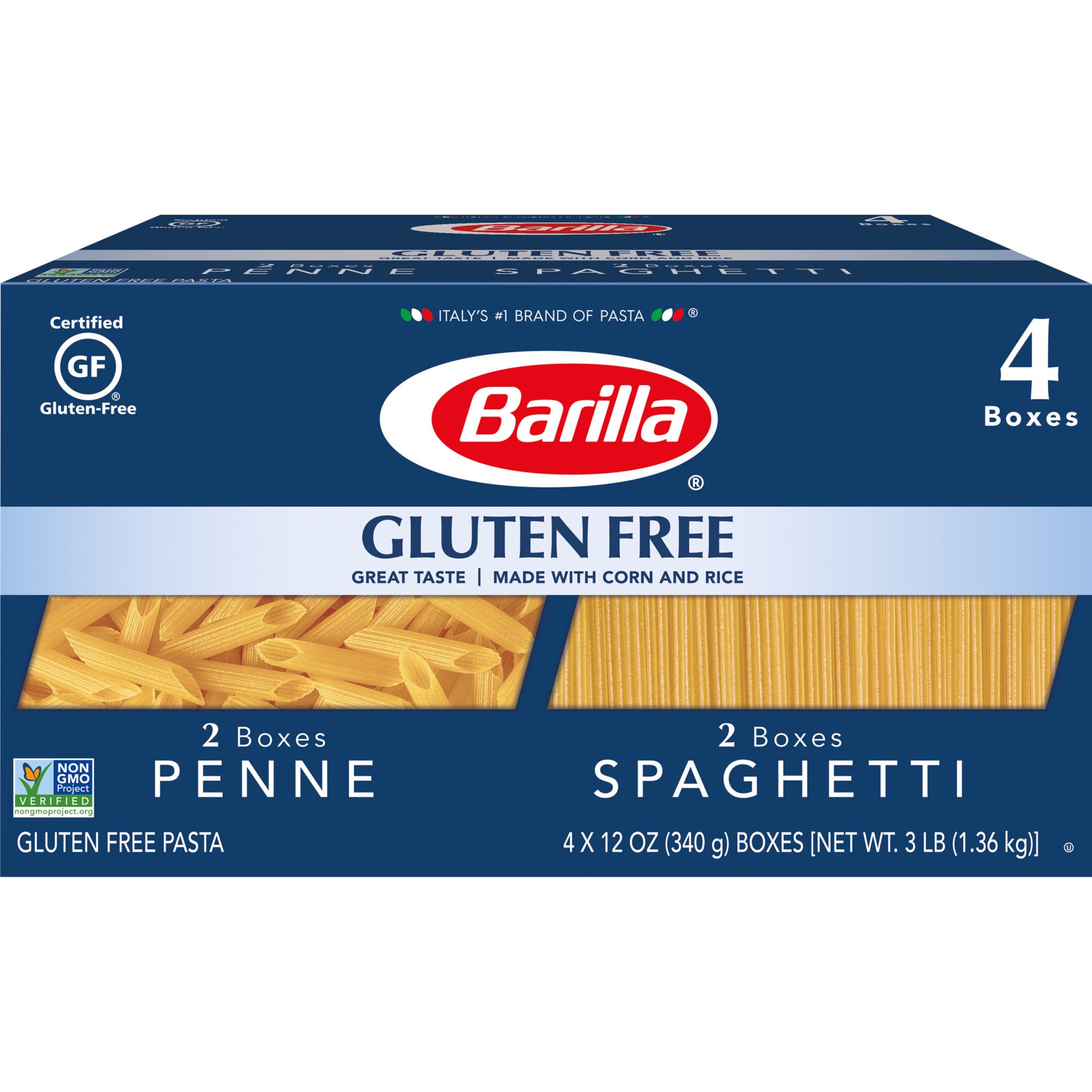 Barilla Gluten Free Pasta Variety Pack 12 oz (4-pk)