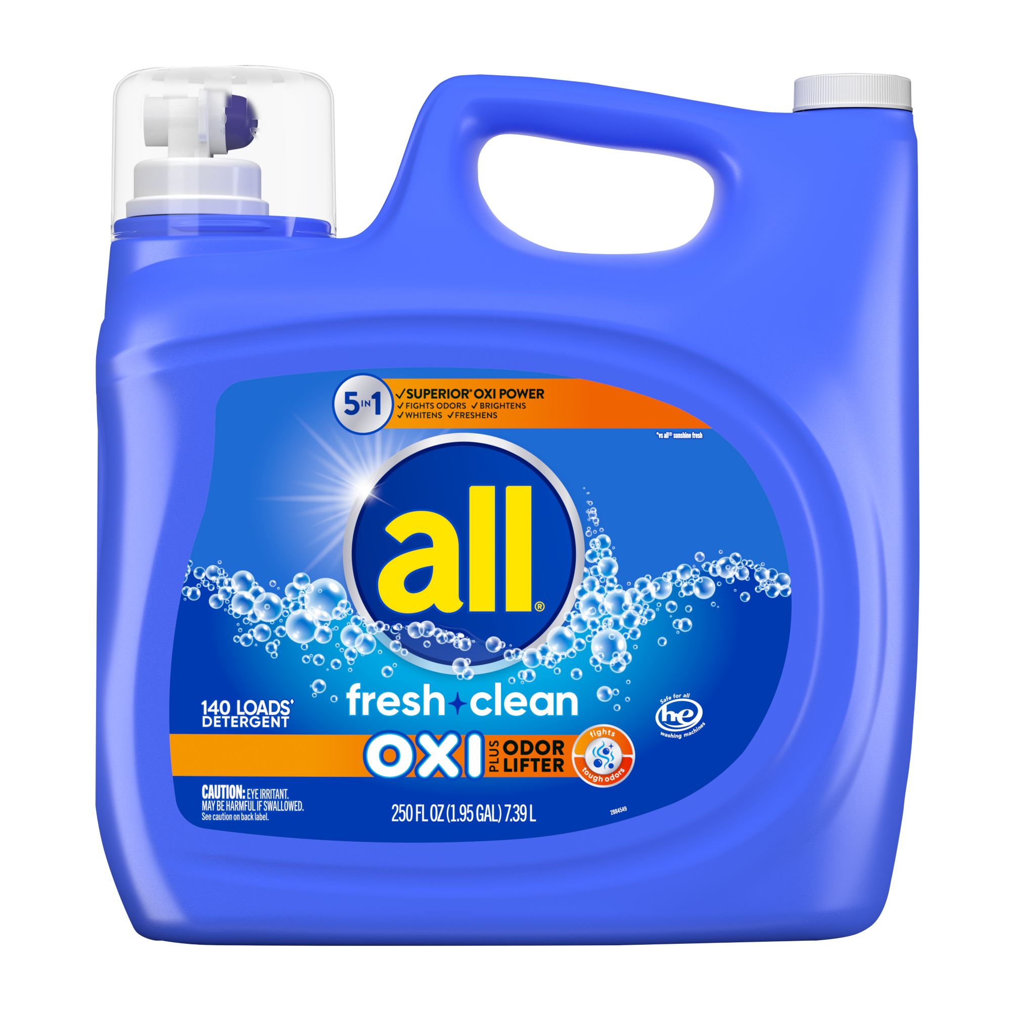 All Fresh & Clean Oxi Plus Liquid Laundry Detergent 250 fl oz