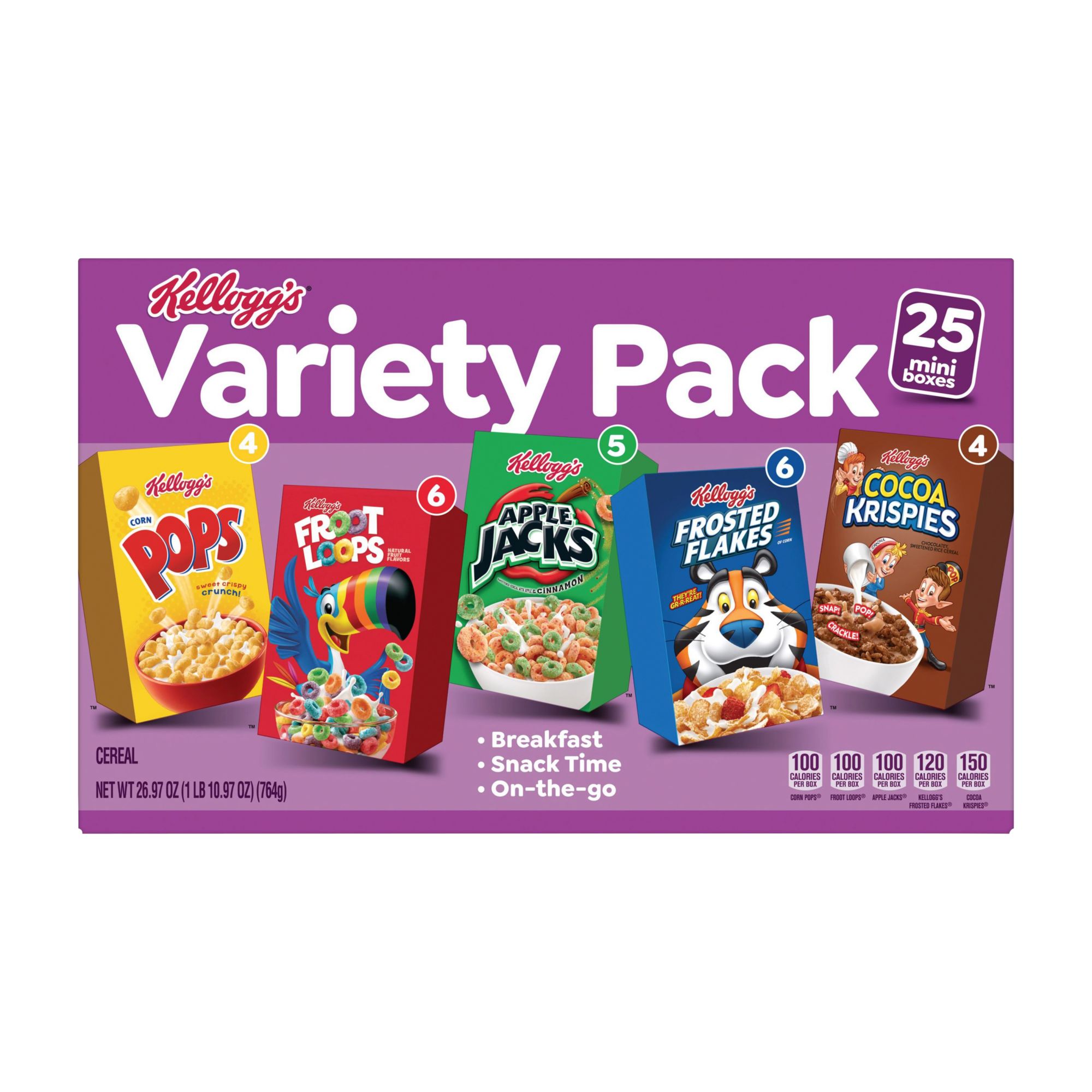Kellogg's Mini Cereal Boxes Variety Pack 1.08 oz (20-pk)