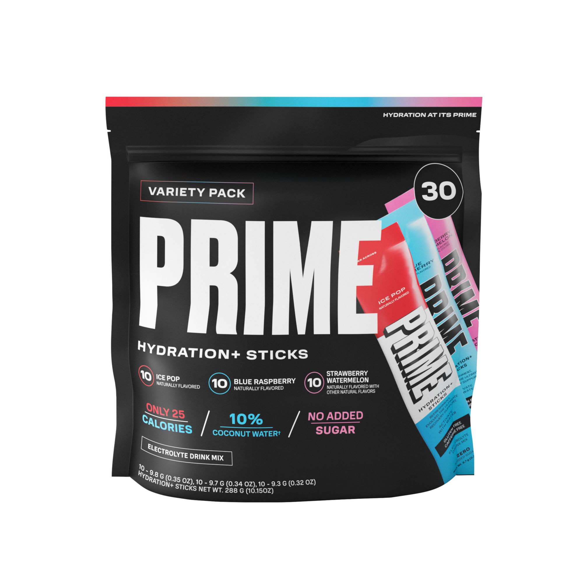 Prime Hydration Electrolyte Powder Sticks Variety Pack, 30 pack