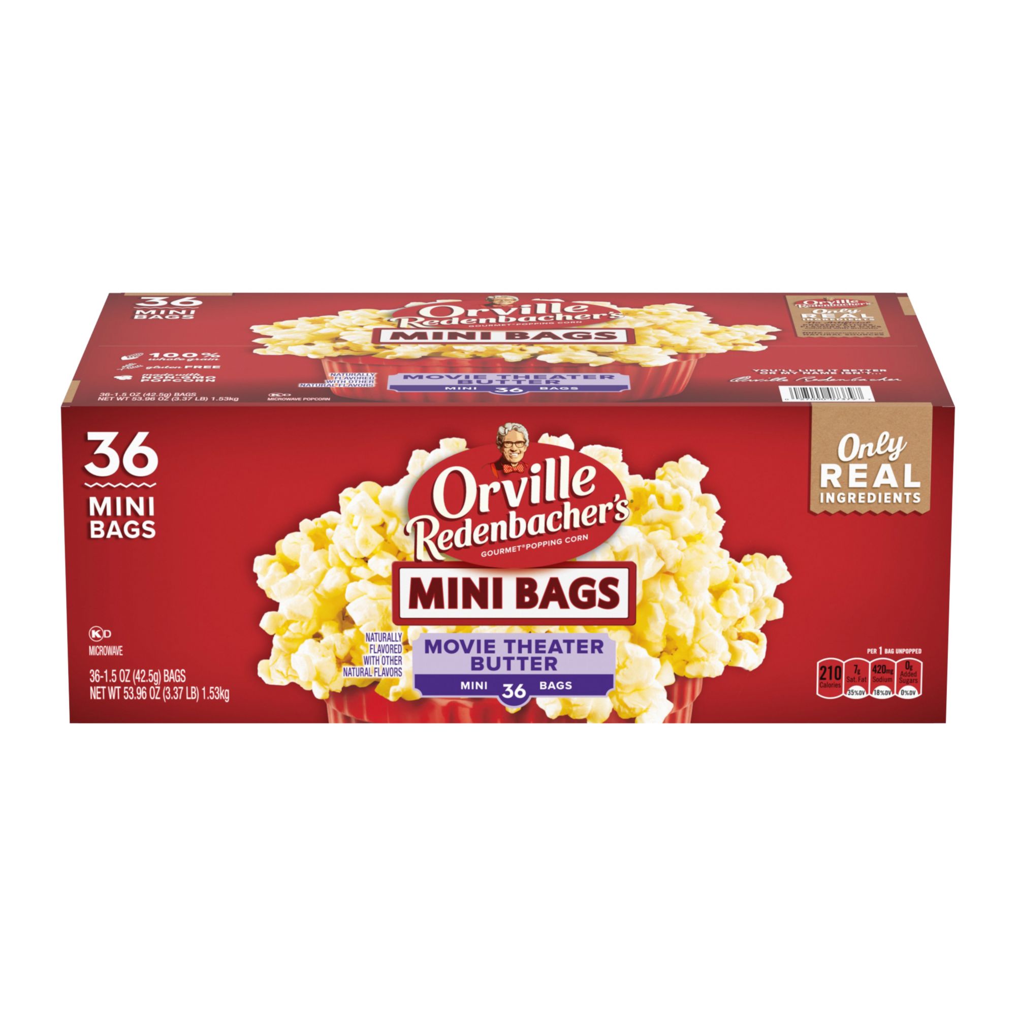 Orville Redenbacher's Movie Theater Butter Microwave Popcorn, Single ...