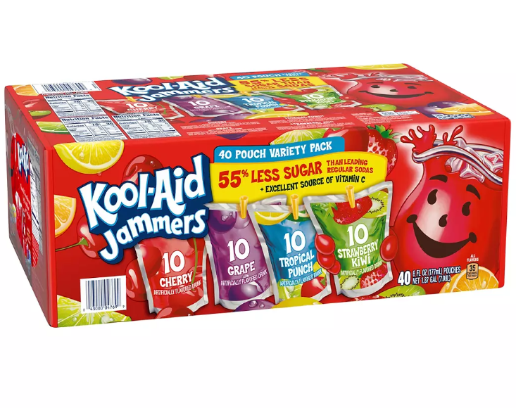 Kool Aid Jammers Pouches 6 fl oz (40-pk)