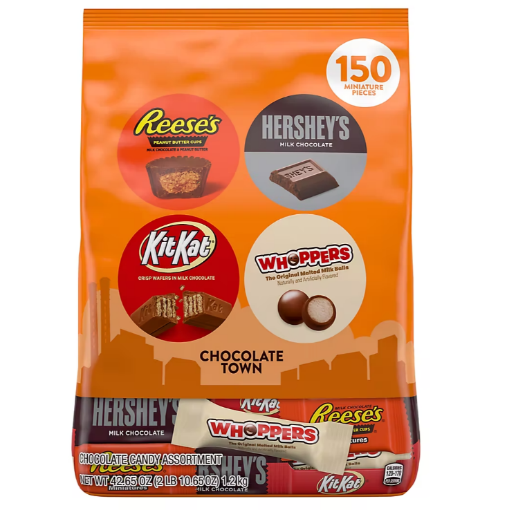 Hershey Reese's Kit Kat, Hershey's, Whoppers Chocolate Variety Bag, 150 ...
