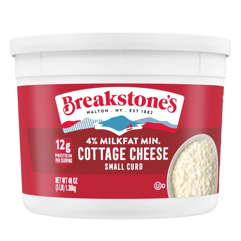 Breakstone's Lowfat Small Curd Cottage Cheese with 4% Milkfat, 48 oz.