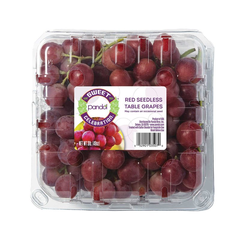 Pandol Red Seedless Grapes, 3 lbs.