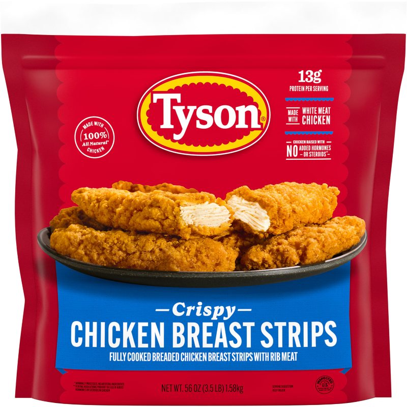 Tyson Crispy Chicken Breast Strips, Frozen, 3.5 lbs.