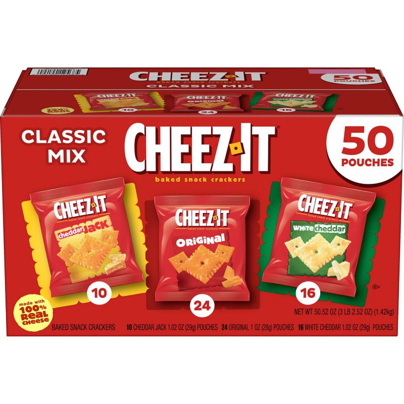 Cheez-It Classic Mix Variety Pack, 1.02 oz., 50 pack