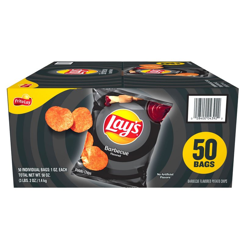 Lay's Barbecue Potato Chips, 1 oz., 50 pack