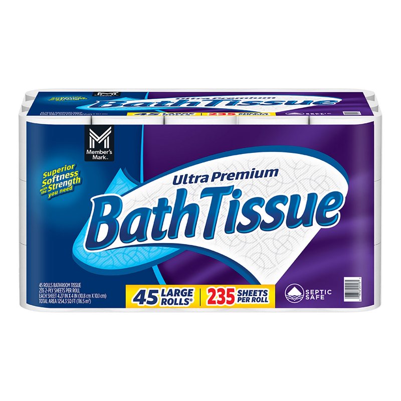 Member's Mark Ultra Premium Bath Tissue 235 ct (45-pk)