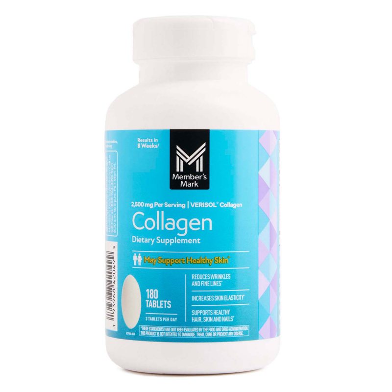 Member's Mark Verisol Collagen Tablets, 2500 mg, 180 ct.