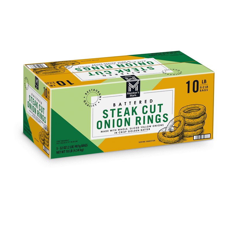 Member's Mark Battered Onion Rings, Frozen, 2 lbs., 5 pack