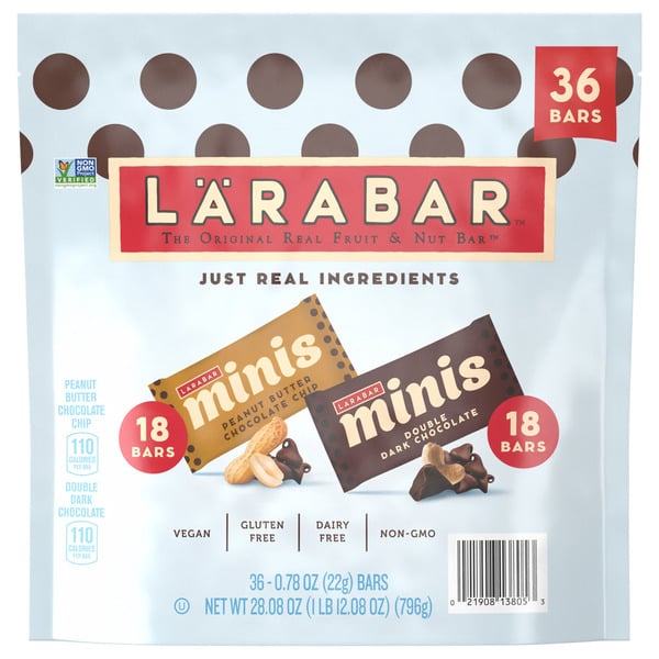 LaraBar Mini Fruit & Nut Bar, 78 oz, 36-count